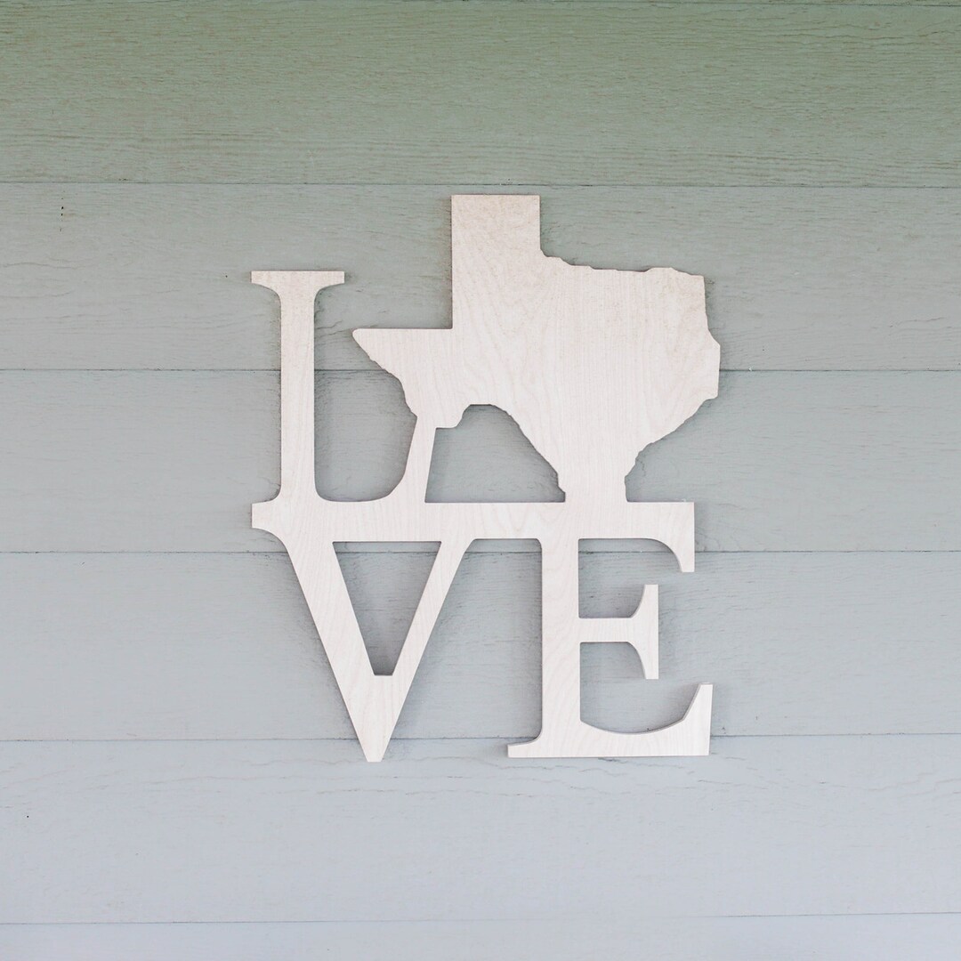 Love Texas Sign Wood, Texas Love Sign Wooden,texas Décor Wood,texas ...