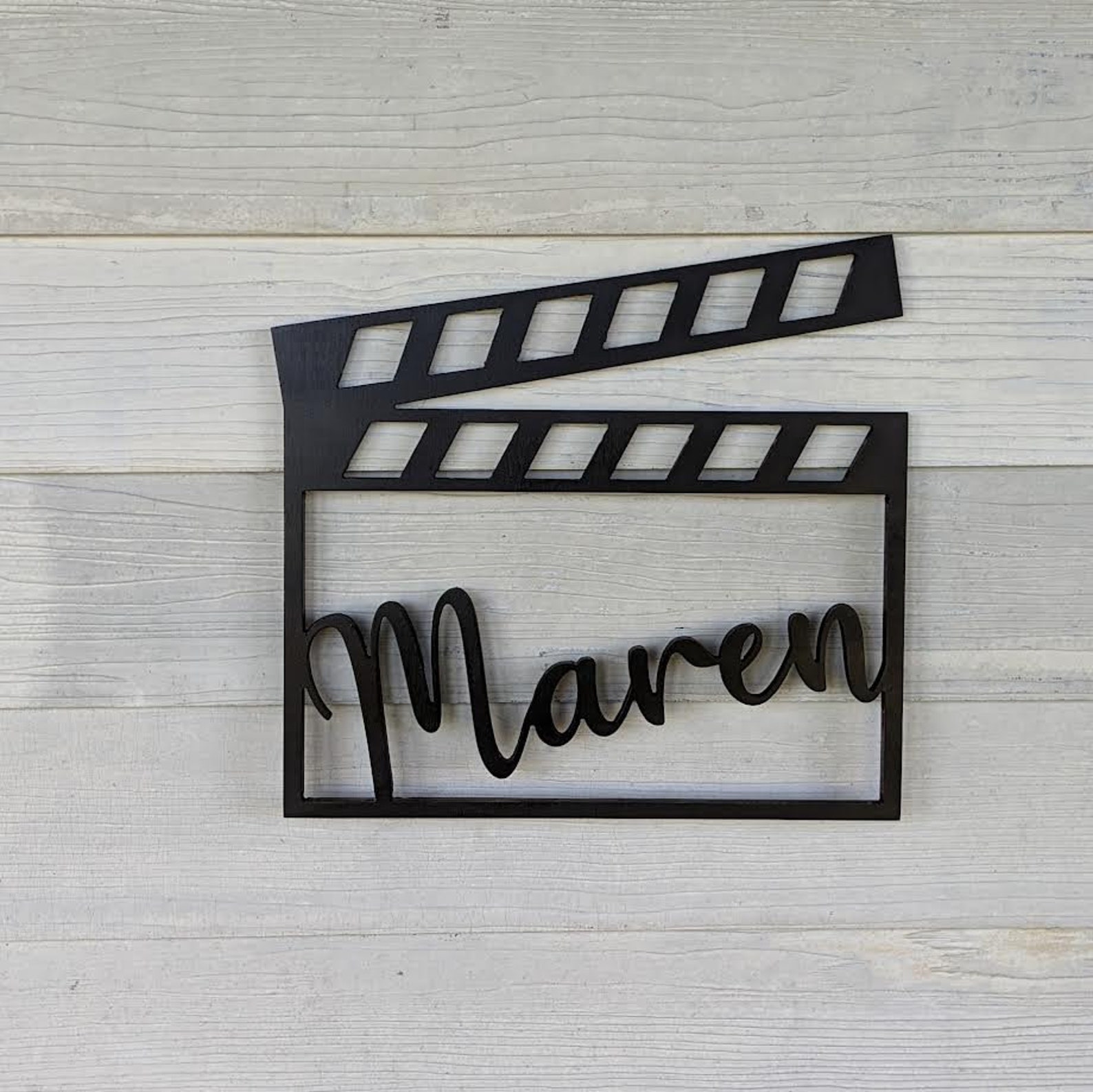 Personalized Hollywood Film Clapper Director's Clapboard Custom Wooden ...
