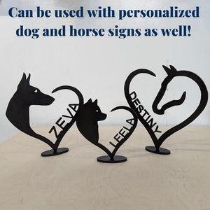 Display Base for horse Heart or dog Heart Designs. Pedestal is 6x 3 Cut ...