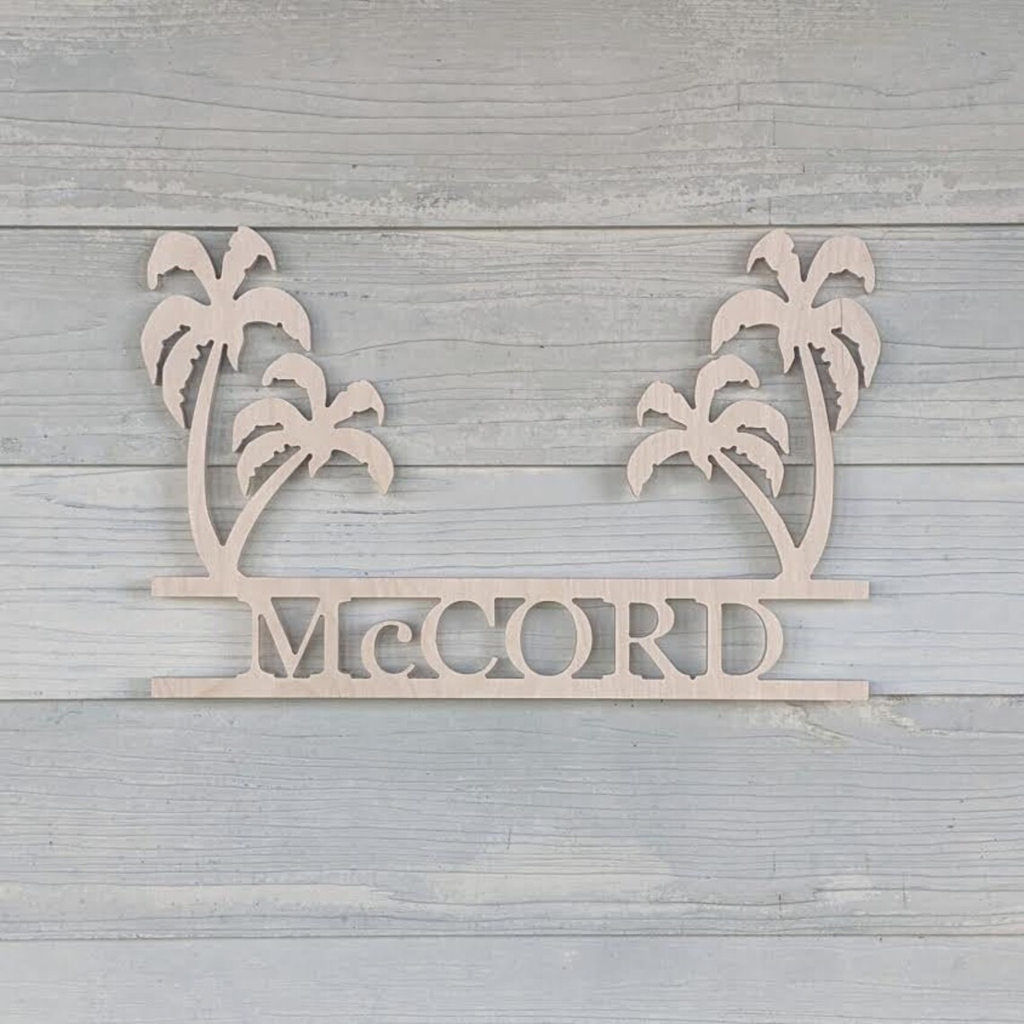 Personalized Palm Tree Wall Art Tropical Palm Tree Last Name - Etsy