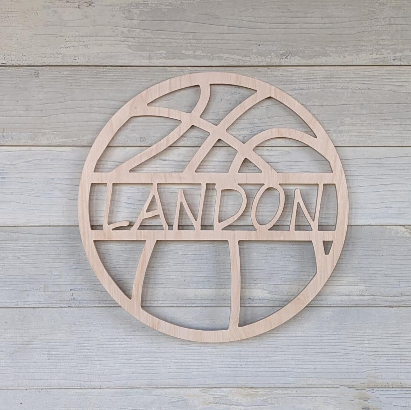 Personalized Wooden Basketball Name Sign: Boys Room Decor - Etsy