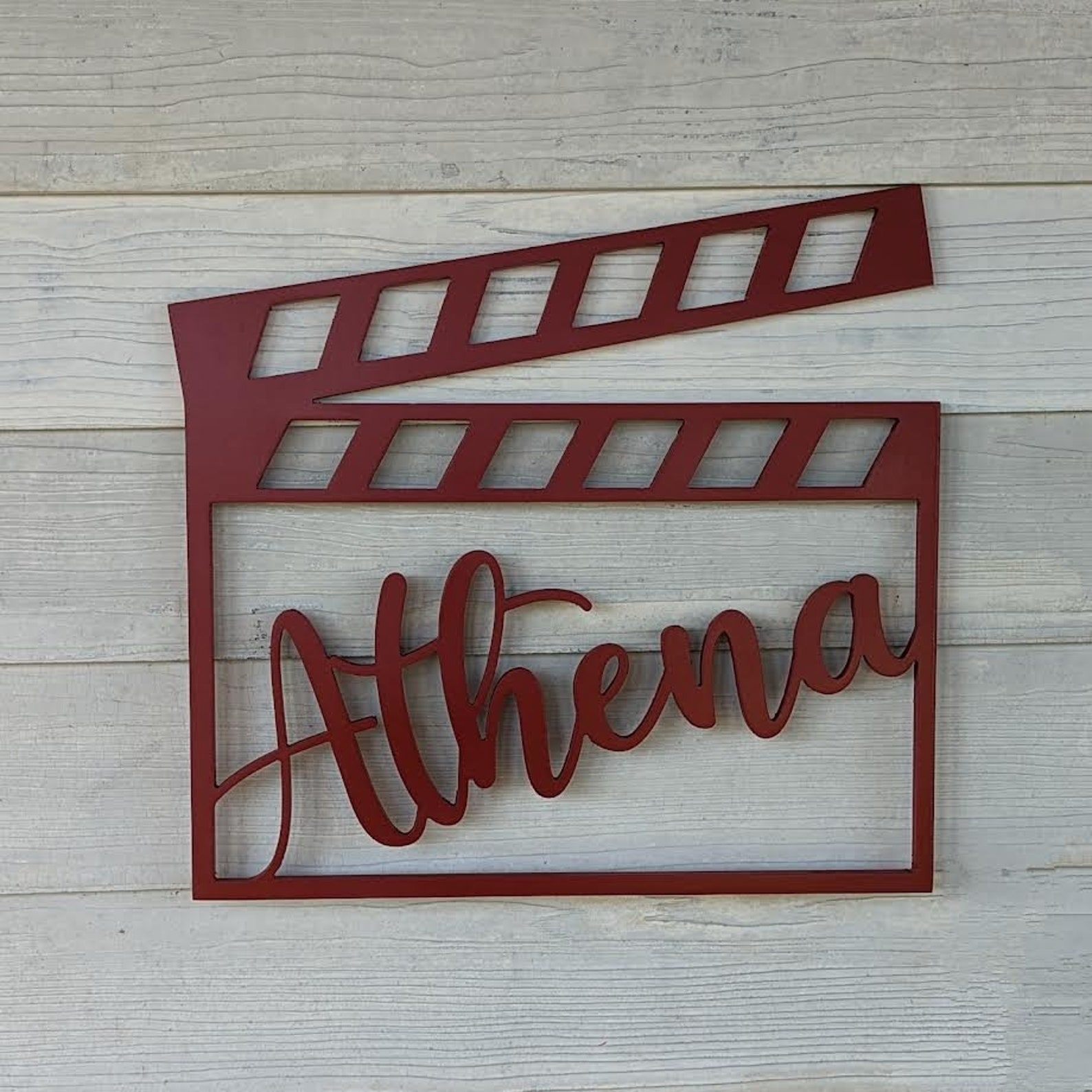Personalized Hollywood Film Clapper Director's Clapboard Custom Wooden ...