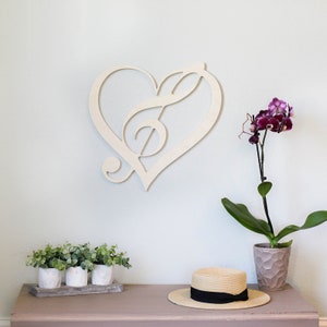 Treble Clef Heart Sign Wood Treble Clef Wall Art Wooden Musical Note ...