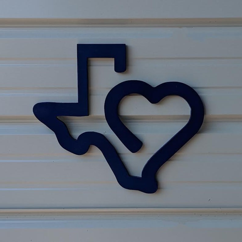 Texas Heart Wooden Sign Love Texas Sign Texas Wood Décor | Etsy