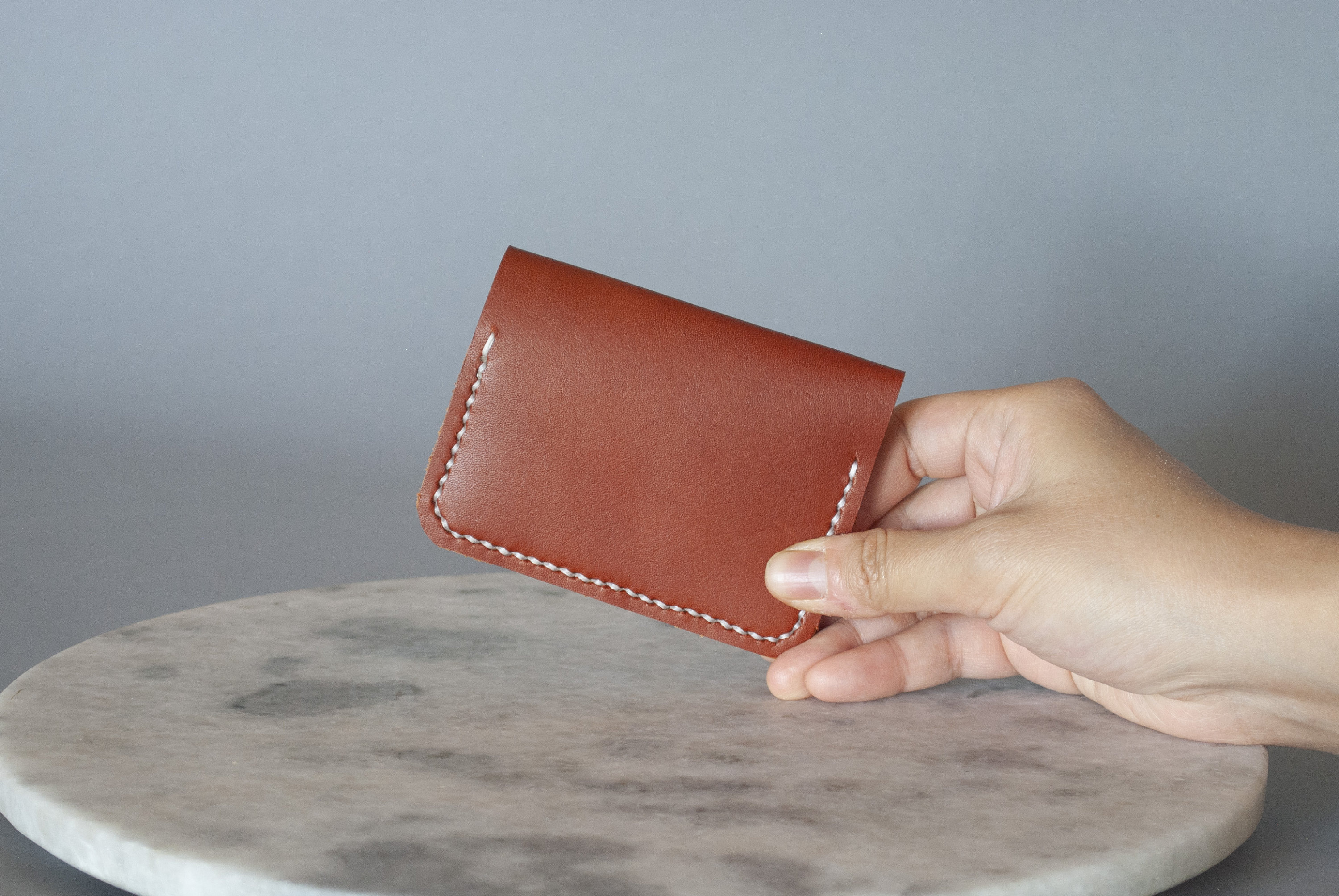 Compact Leather Wallet With Personalization, Bi-fold Leather Wallet ...