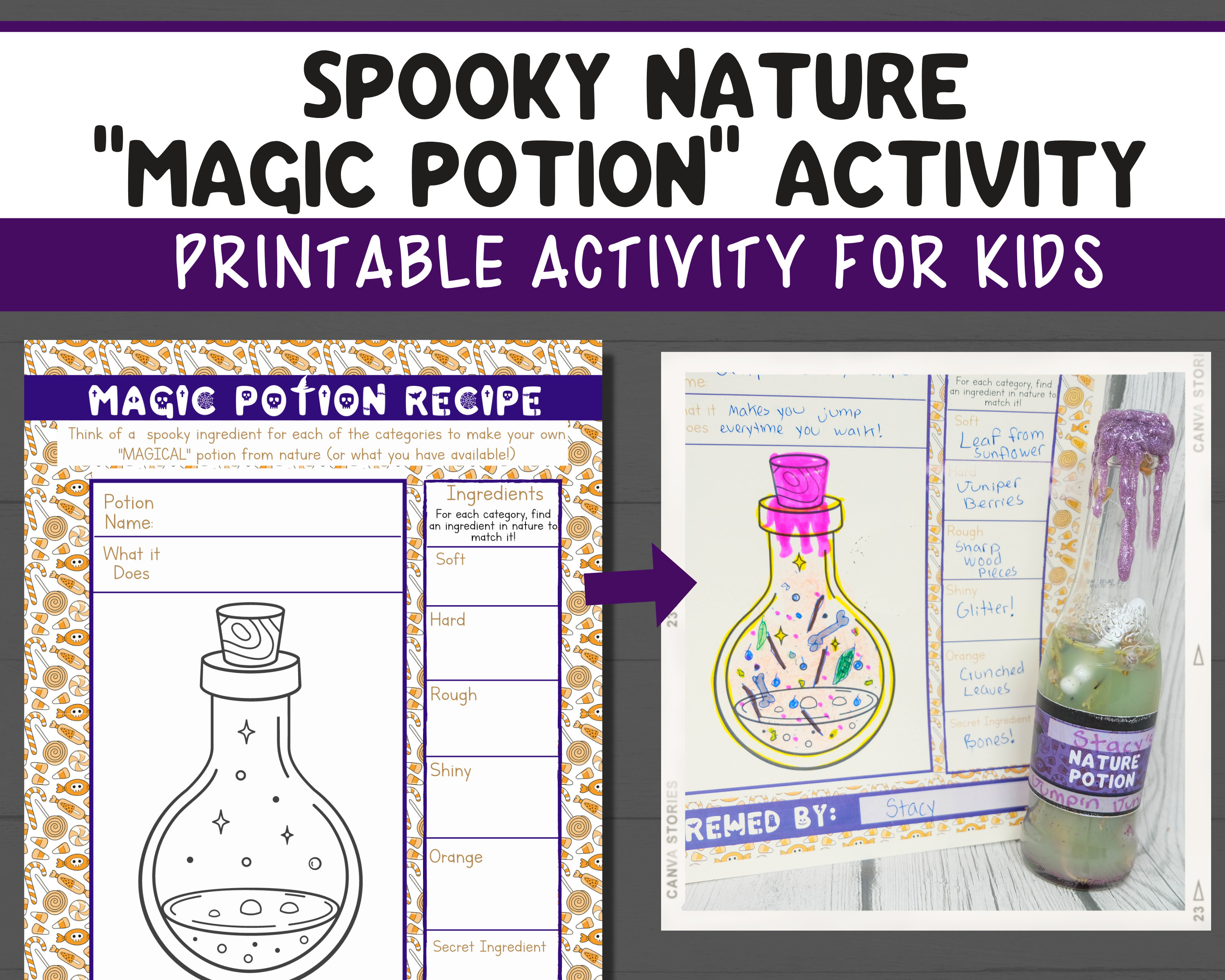 Spooky Nature Potion Activity - Printable Halloween Outdoor Nature ...