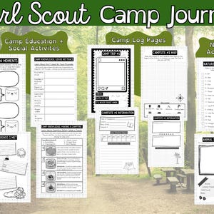Girl Scout Camp Journal (printable PDF W/tons of Activities!) - Etsy
