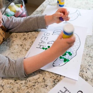 8 Page Camp / Woodland Animal Themed Do A Dot Set - Etsy