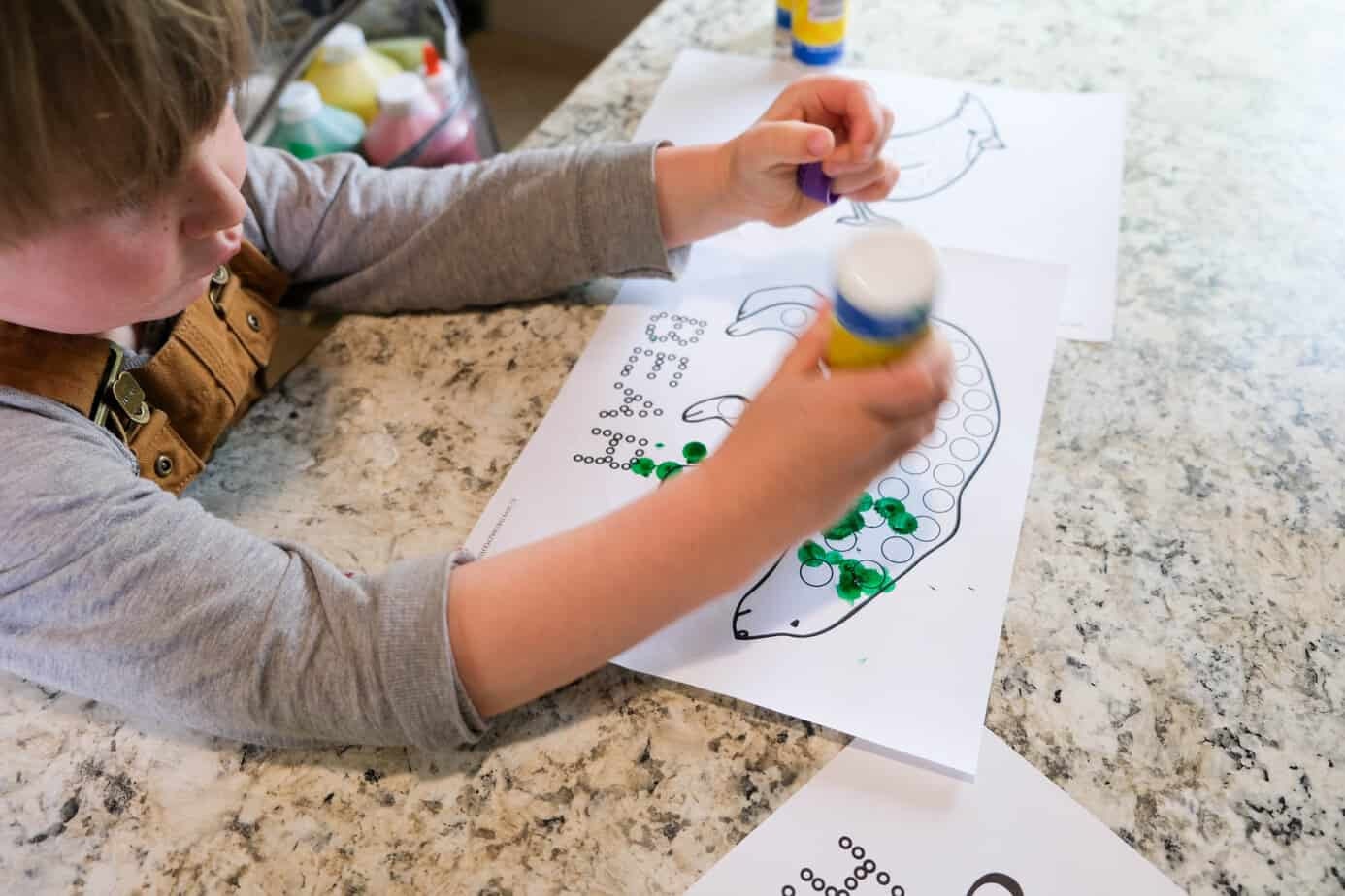 8 Page Camp / Woodland Animal Themed Do A Dot Set - Etsy