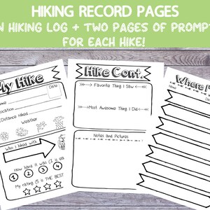 Printable Kids Hiking Journal With Hiking Trail Games, Scavenger Hunts ...