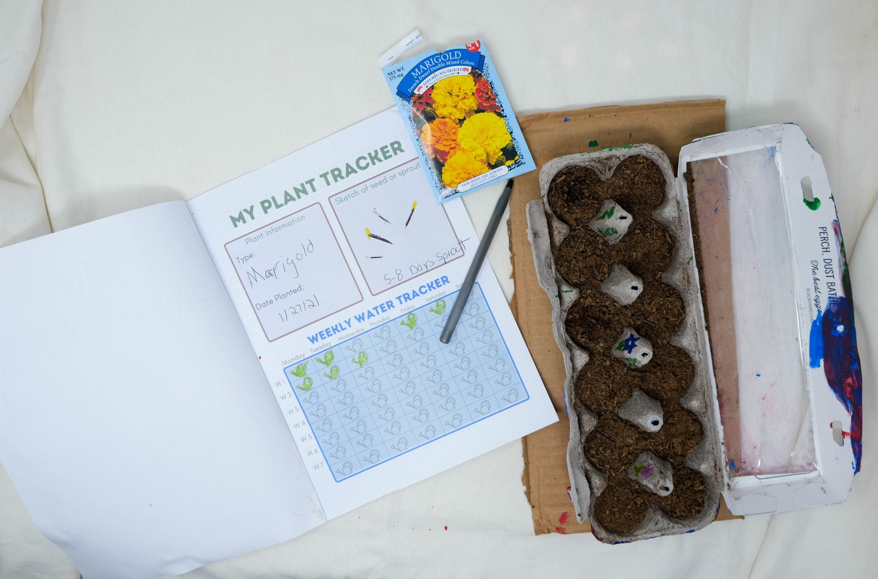 Educational + FUN Gardening Journal for Kids - Plant Growth Tracker ...