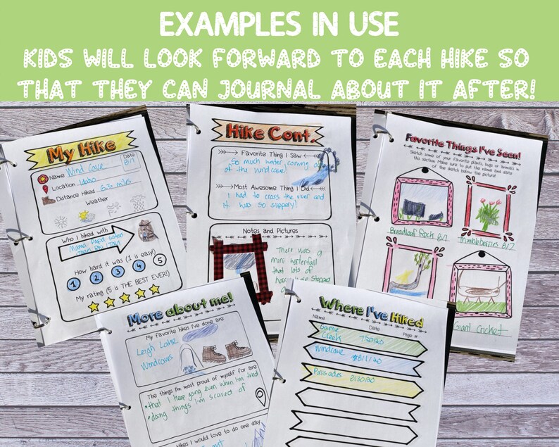 Printable Kids Hiking Journal With Hiking Trail Games - Etsy