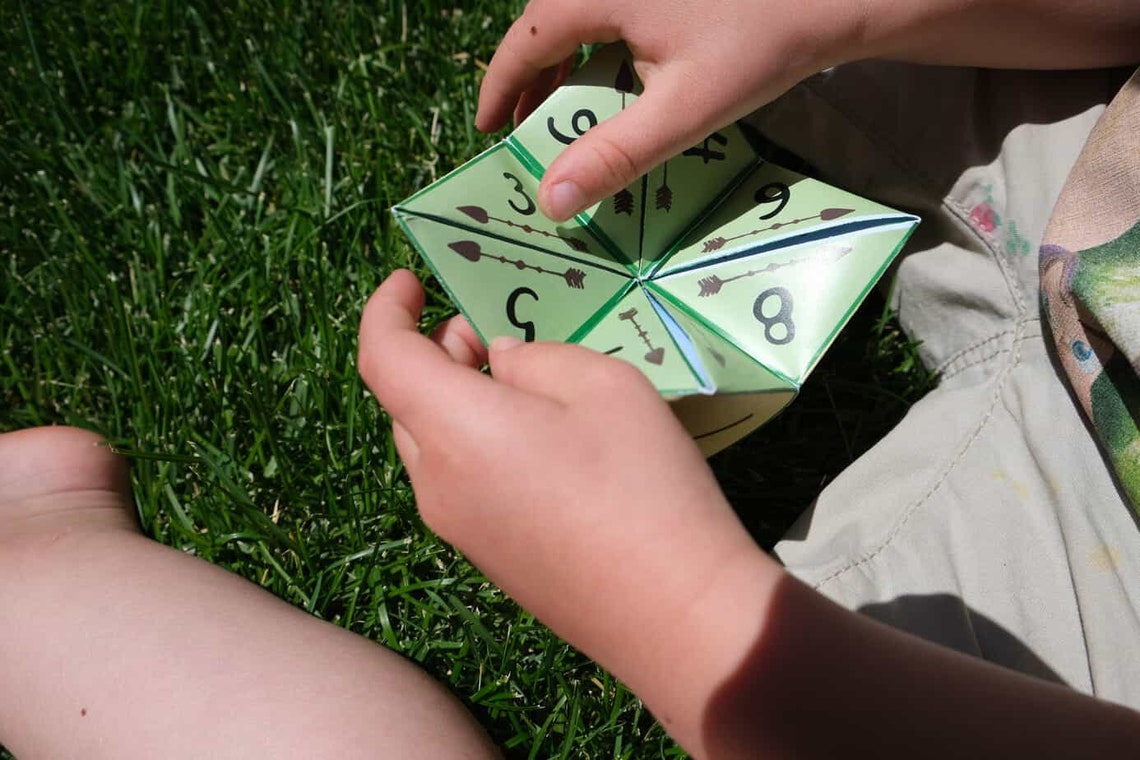 Kids Printable Camp Game: Camp Cootie Catcher - Etsy
