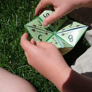 Kids Printable Camp Game: Camp Cootie Catcher - Etsy
