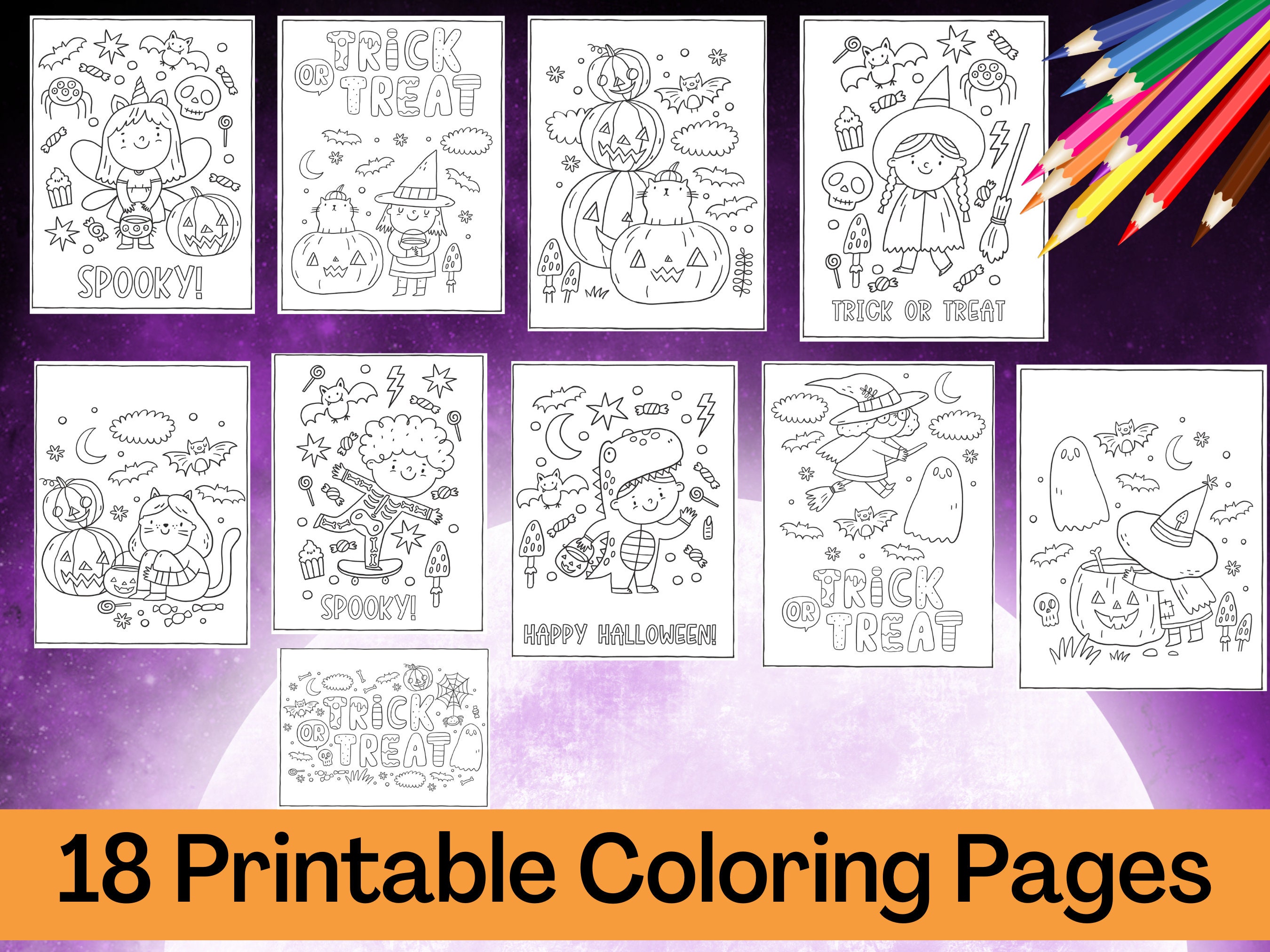 Cute Halloween Dog Coloring Pages and More for Kids, 20 Adorable Spooky ...