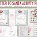 Adorable Elf Themed Letter to Santa Activity Pack envelope Template ...