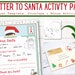 Adorable Elf Themed Letter to Santa Activity Pack envelope | Etsy