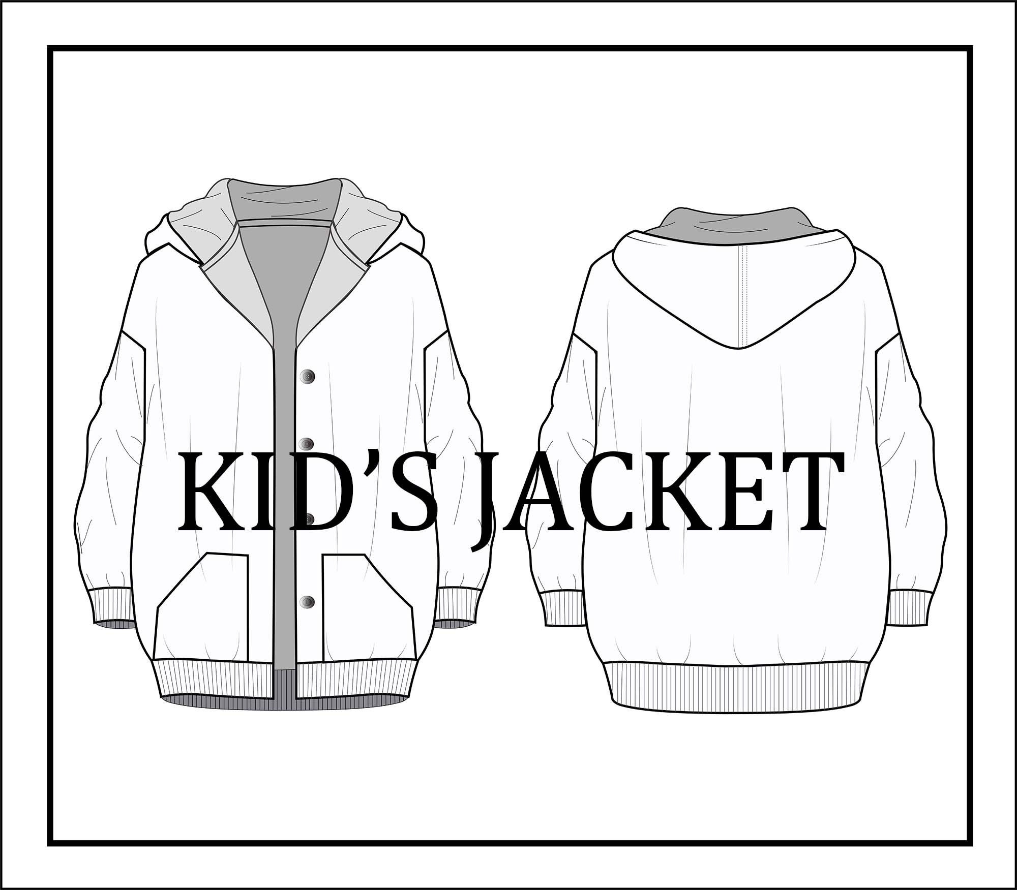 Boys Kids Fashion Bundle Vectors -fashion Flat Sketch for Adobe ...