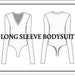 Bodysuits Set Bundle Vector bodysuit Fashion Flat Sketch for Adobe ...