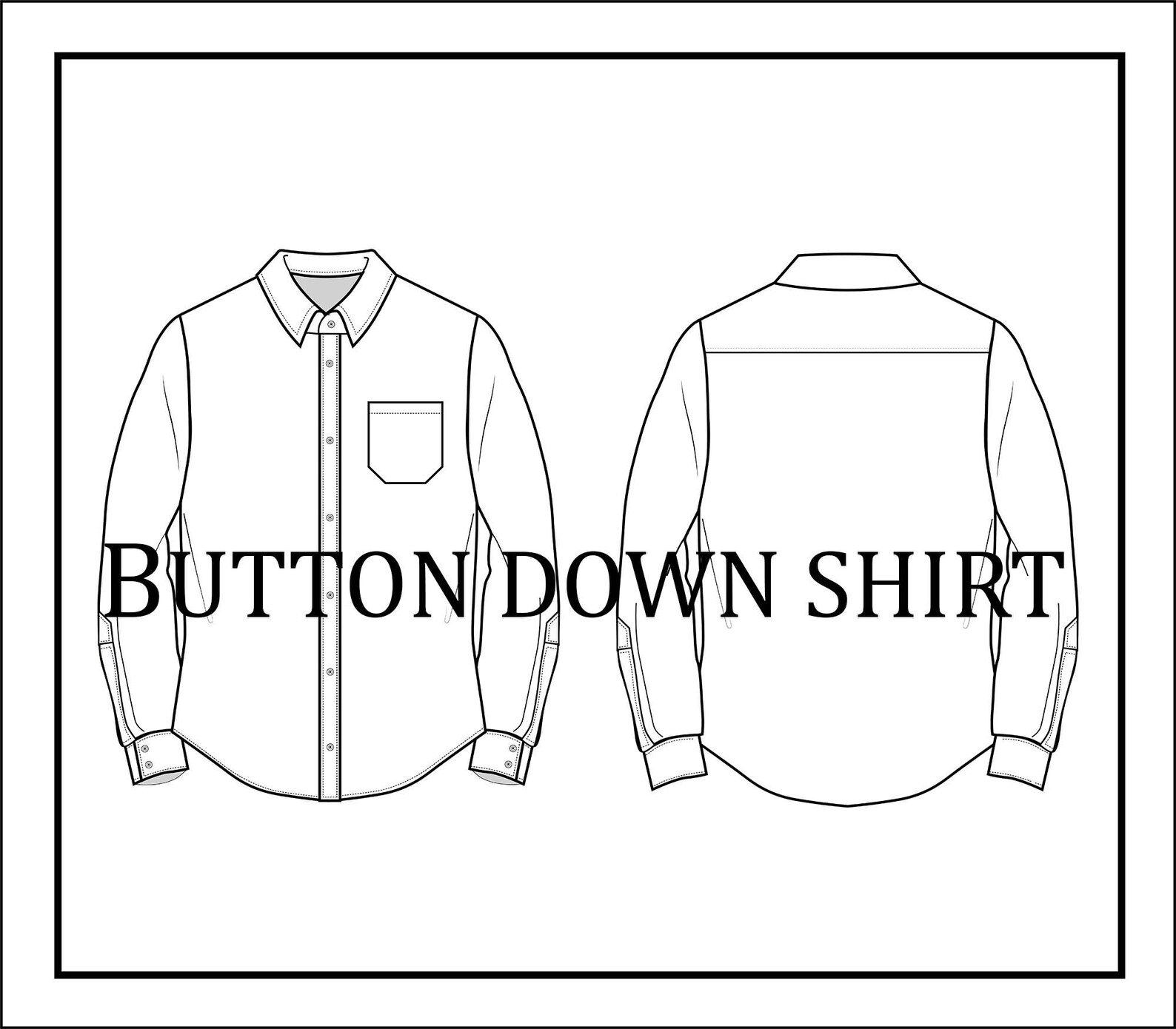 Men's Wear Bundle Vectors -mens Clothes Vector -fashion Flat Sketch for ...