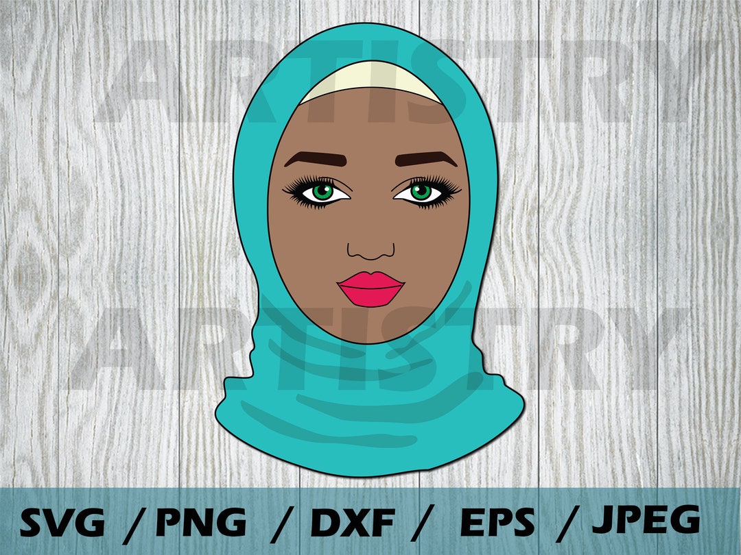 Muslim Woman SVG , Hijab SVG , Scarf SVG , Islam Svg , Arabic Svg ...