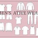 Men's Activewear Vector -sportwear Vector-sweatpants Vector-fashion ...
