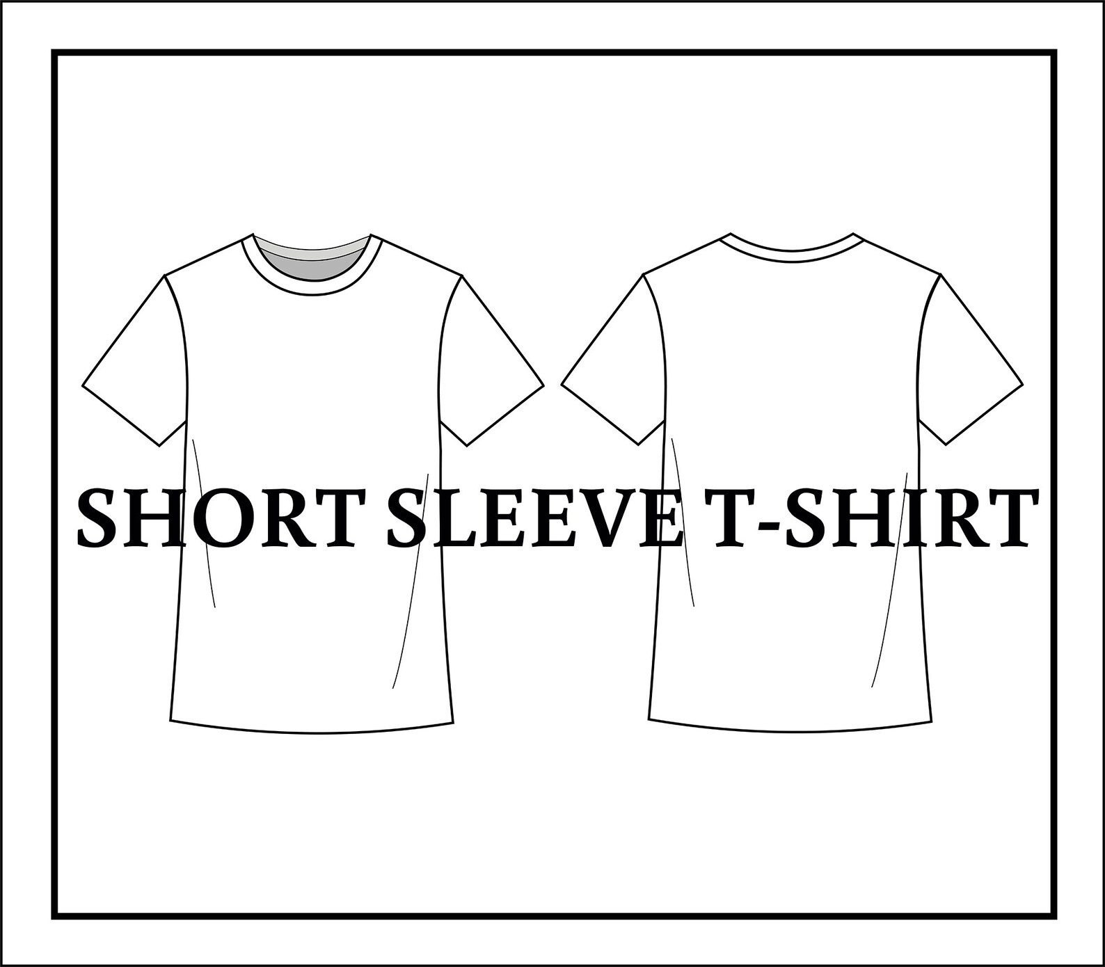 Women's Tops Set Bundle Vector -tops Fashion Flat Sketches for Adobe ...