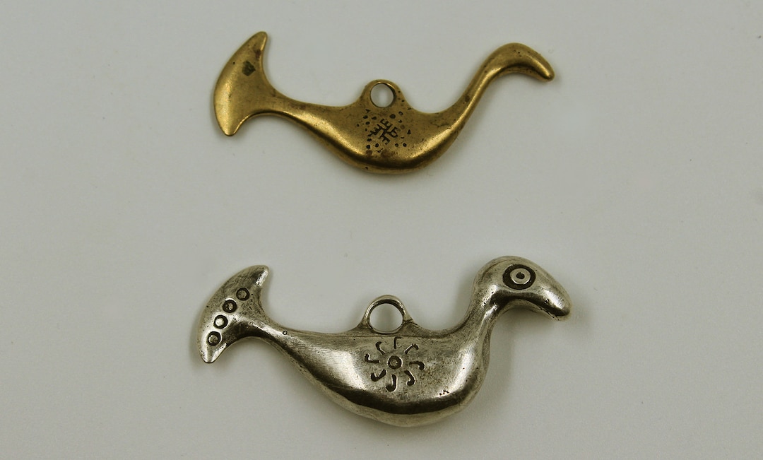 Baltic Bird Symbol - Silvered/bronze Pendant - Etsy