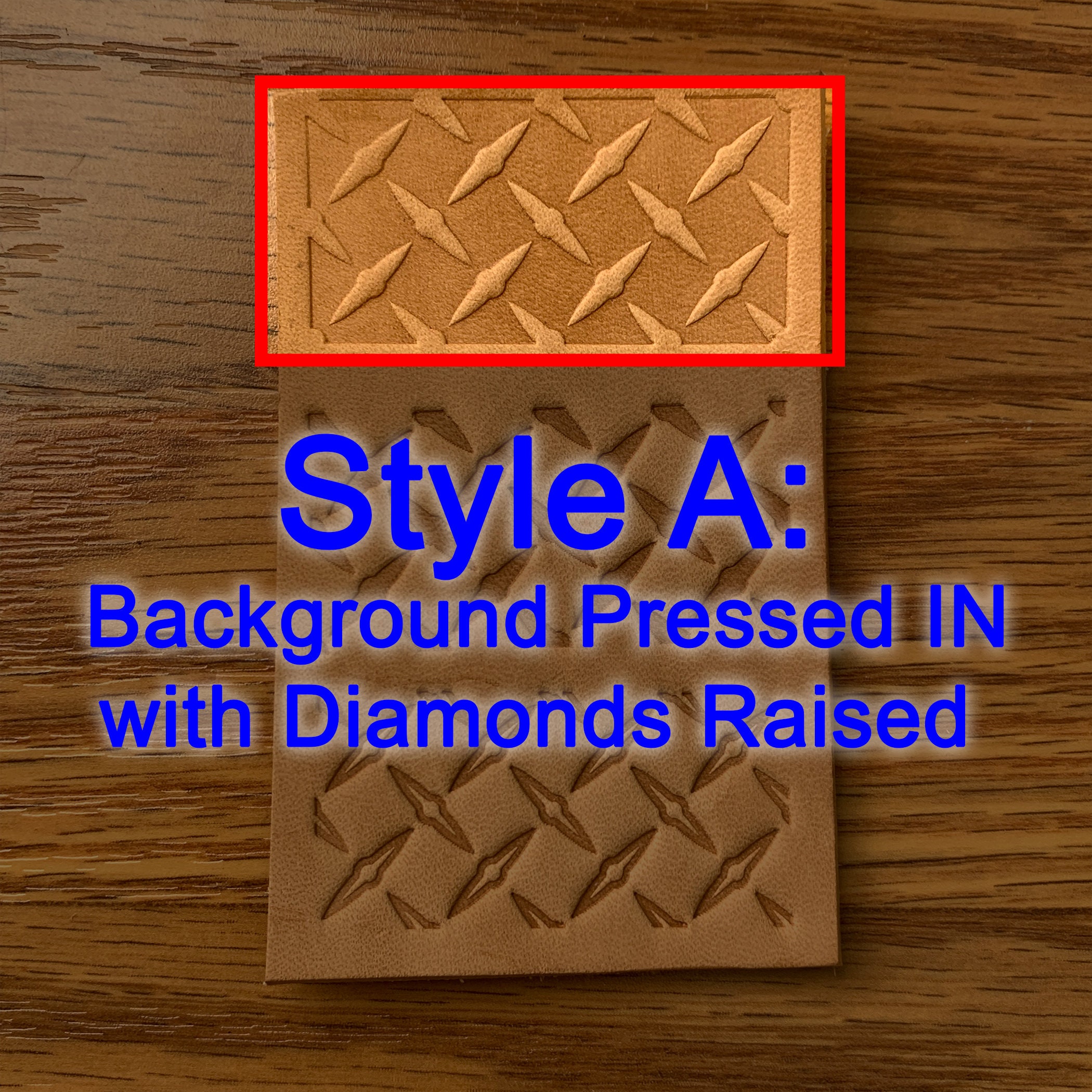 Diamond Plate Pattern Leather Stamp Delrin - Etsy