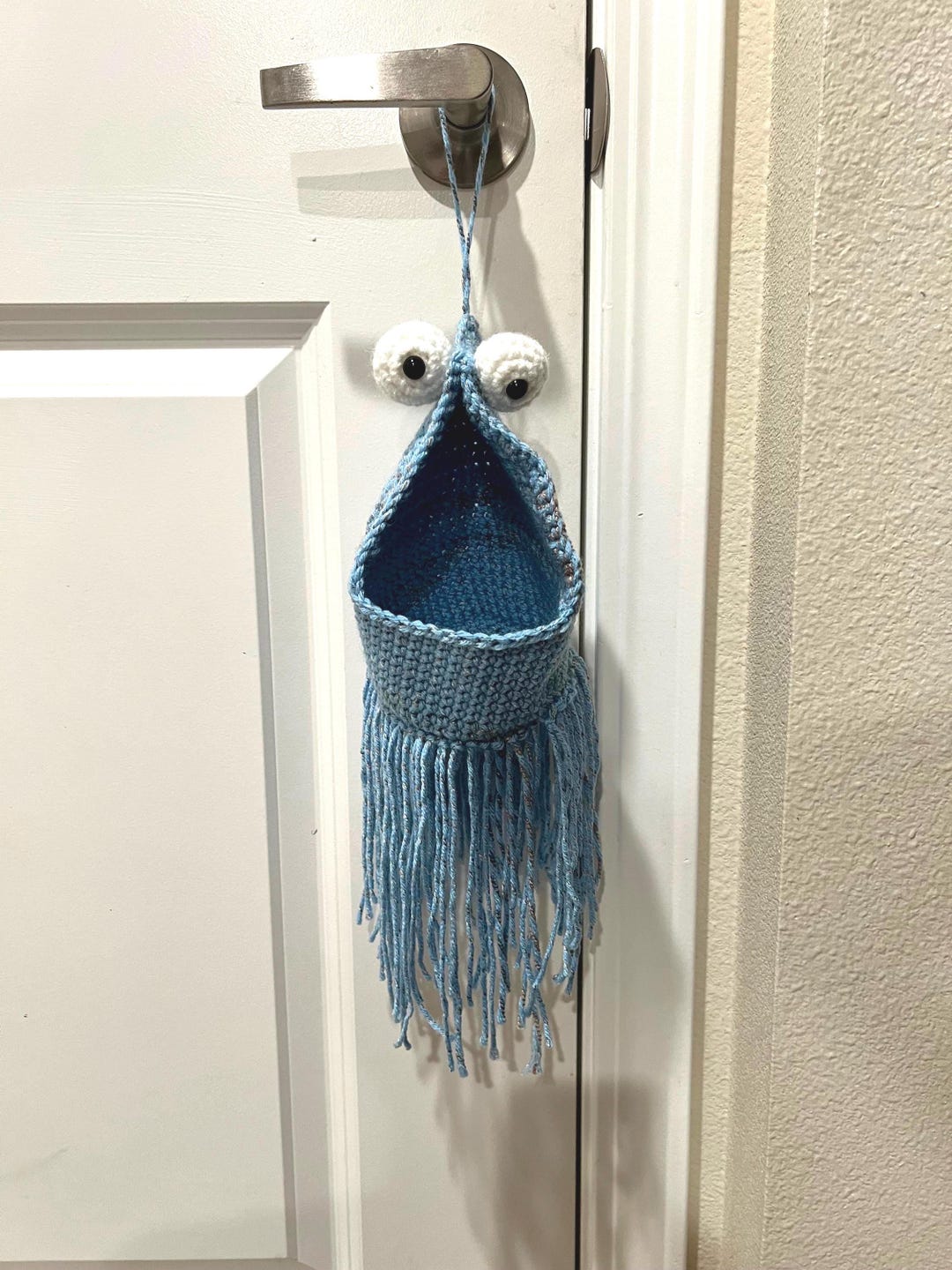 Hanging Monster Organizer: Customizable Crochet Monster Decor - Etsy