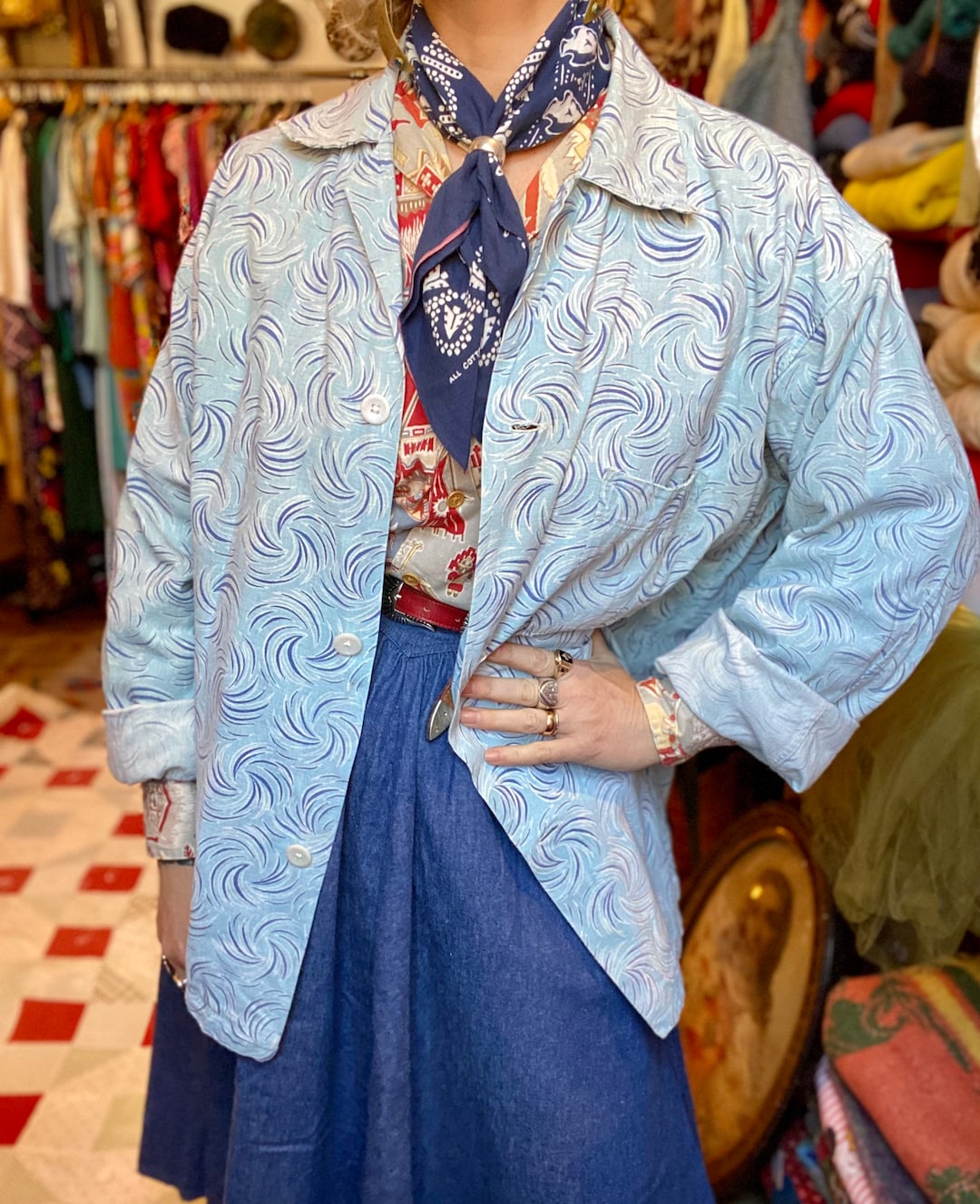 1950s BVD Cotton Shirt Jacket Men’s Pajama Top L - Etsy