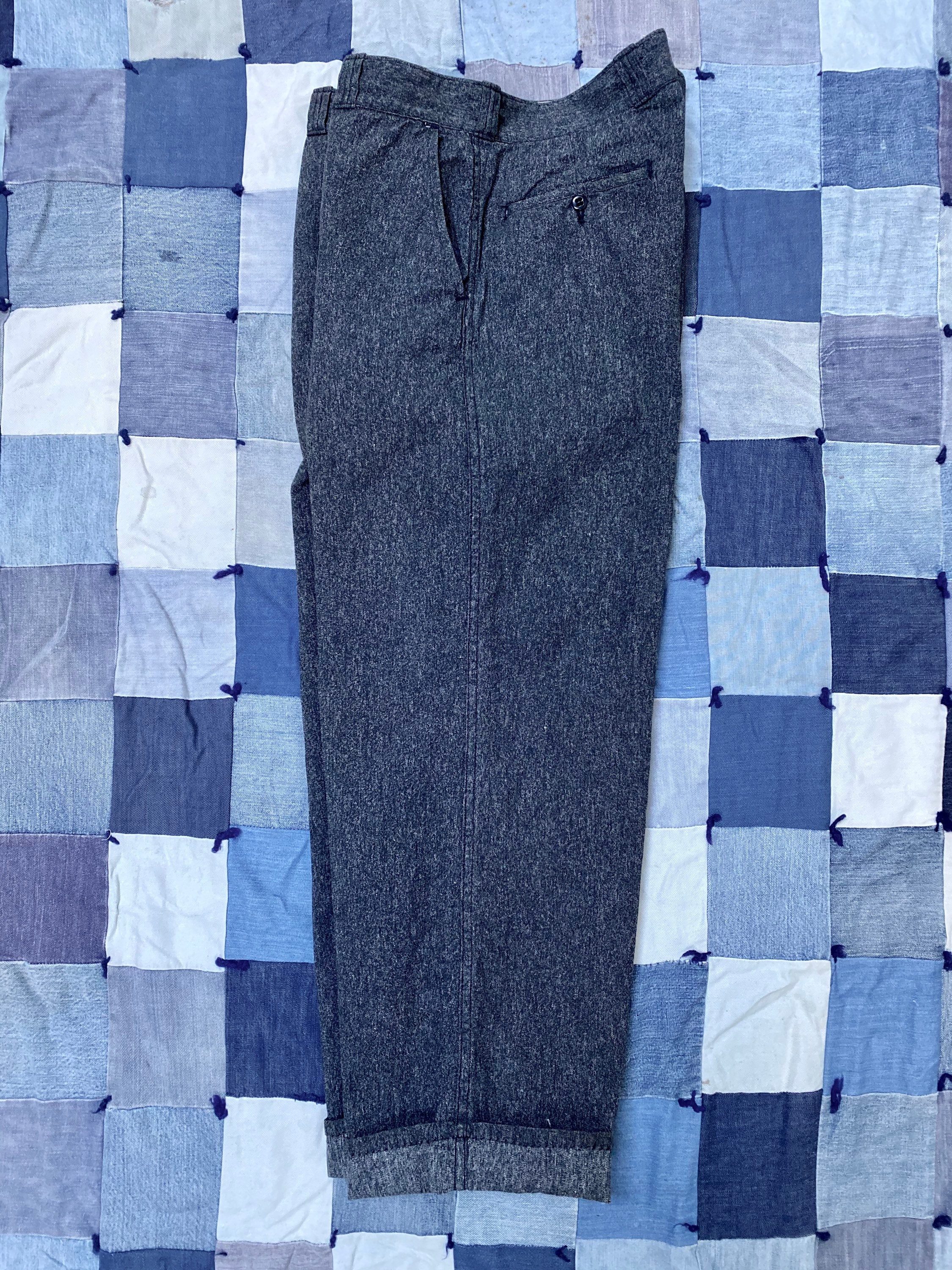 Vintage 1940s Salt Pepper Denim Sanforized Work Pants 40x28 - Etsy