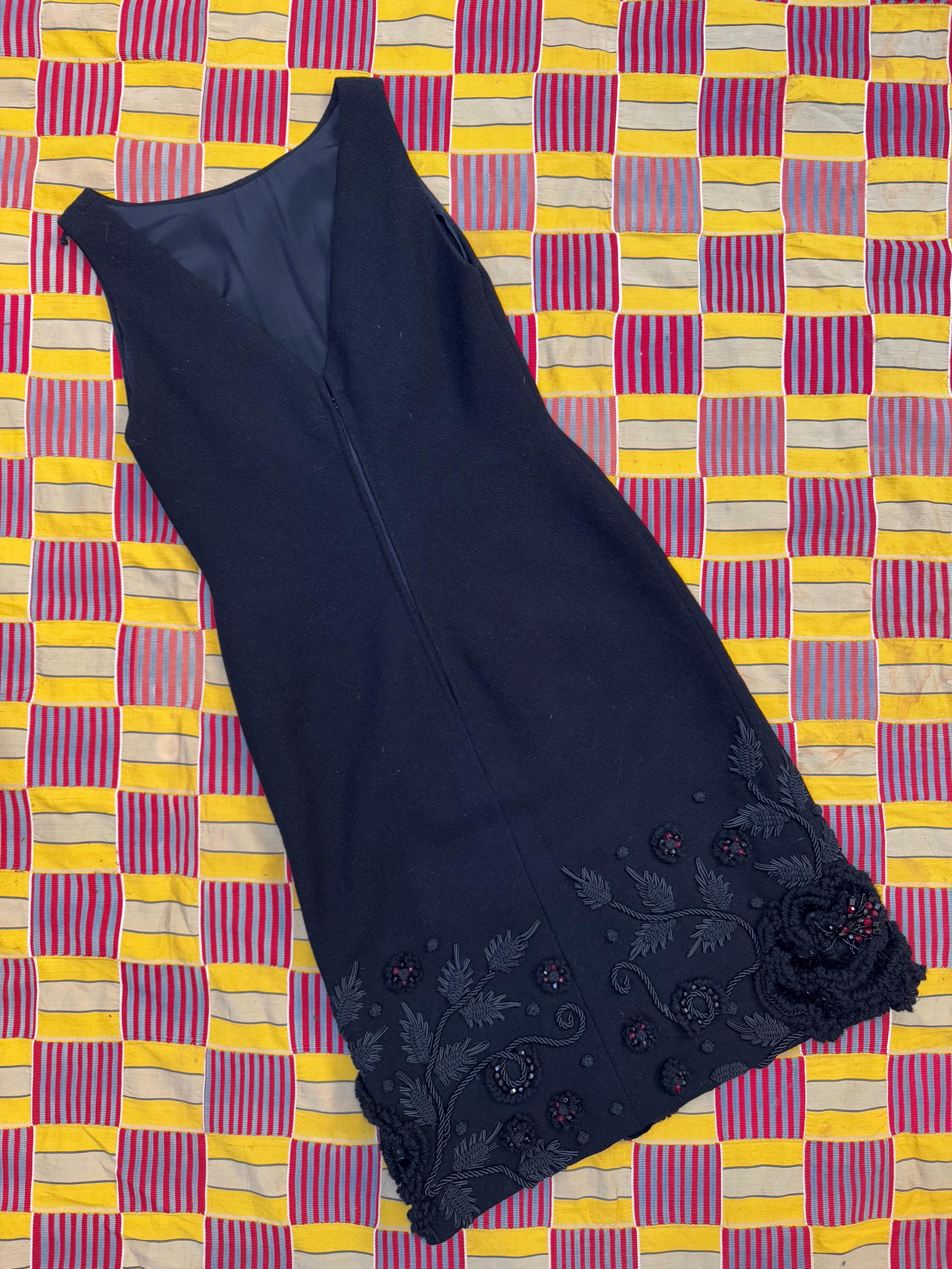1960s Galanos for Nan Duskin Designer Wool Shift Dress Couture S - Etsy
