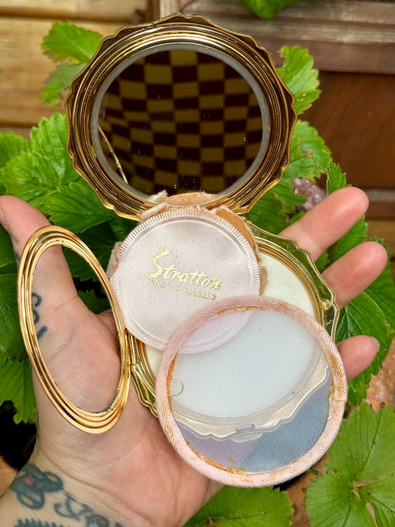1950s Stratton England Vintage Compact Mirror Powder … - Gem