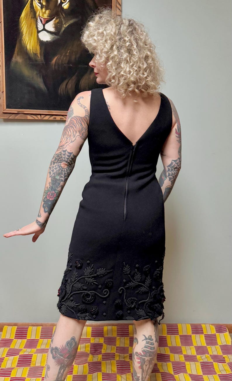 1960s Galanos for Nan Duskin Designer Wool Shift Dress Couture S - Etsy