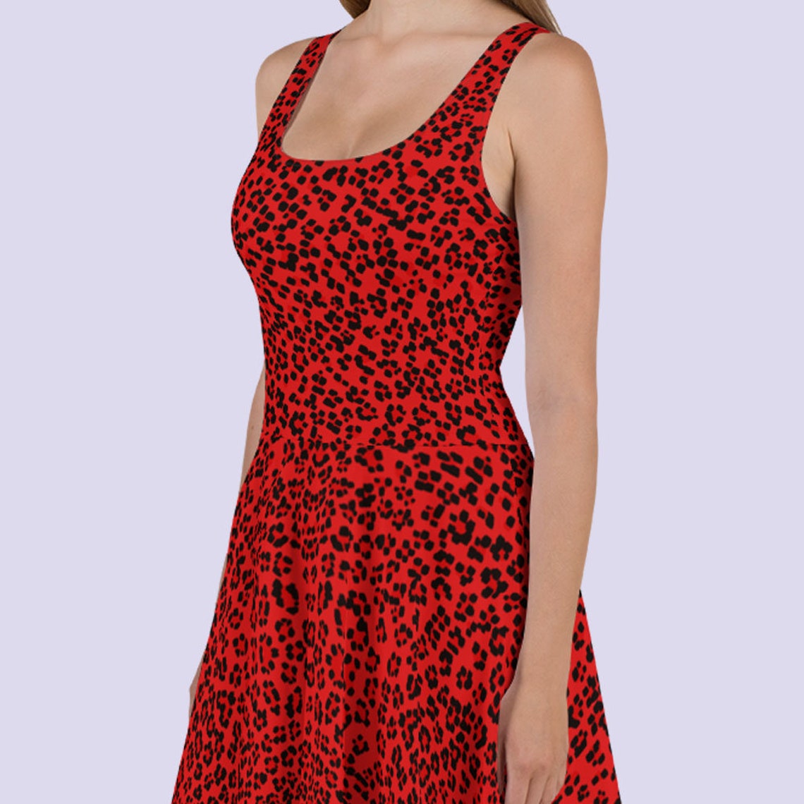 Red Leopard Print Dressrockabilly Dressplus Size | Etsy