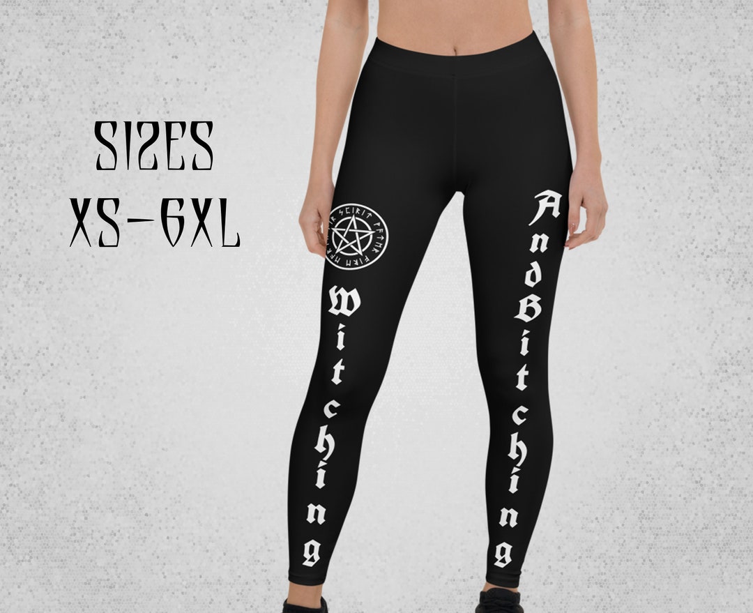 Goth Leggings | Gothic Leggings | Pagan Clothing | Plus Size Goth Pants ...