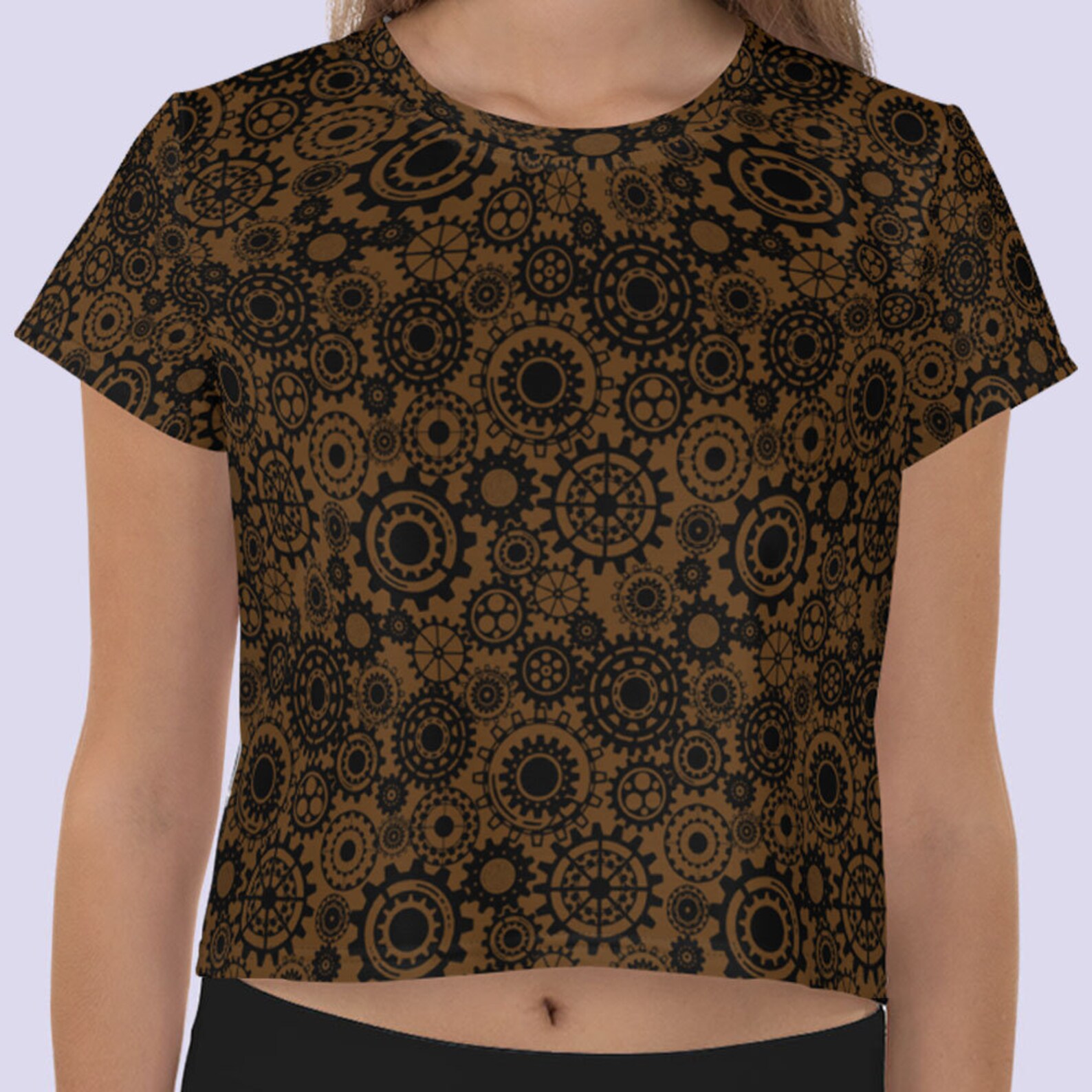 Striped Steampunk Crop Topsteampunk Topsteampunk - Etsy