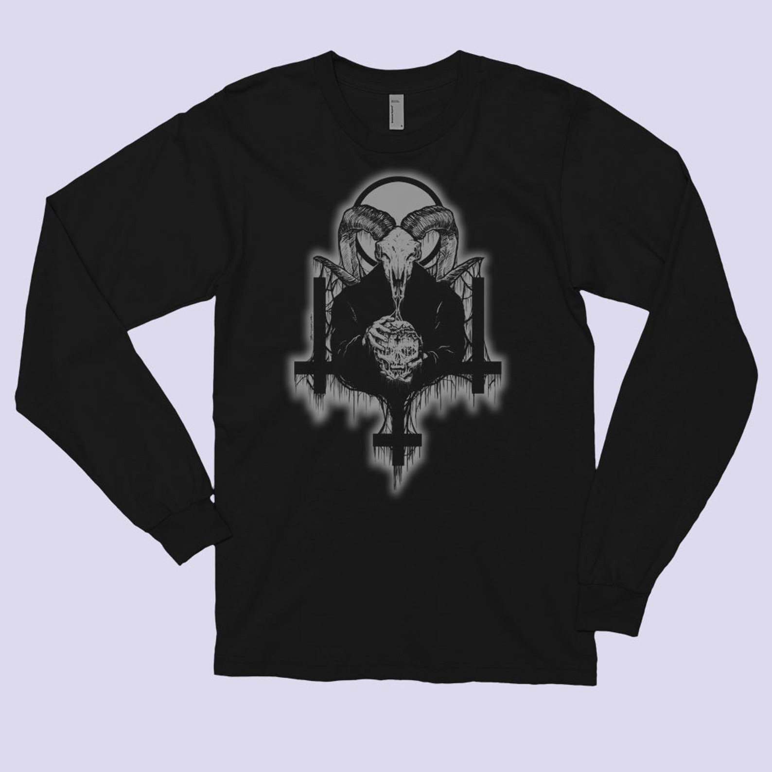 Inverted Cross Baphomet Shirtthrasher T Shirtgothic Clothing - Etsy