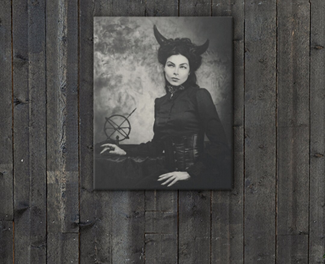 Vampire Canvas Picture|gothic Wall Decor|gothic Home Decor|gothic Decor ...