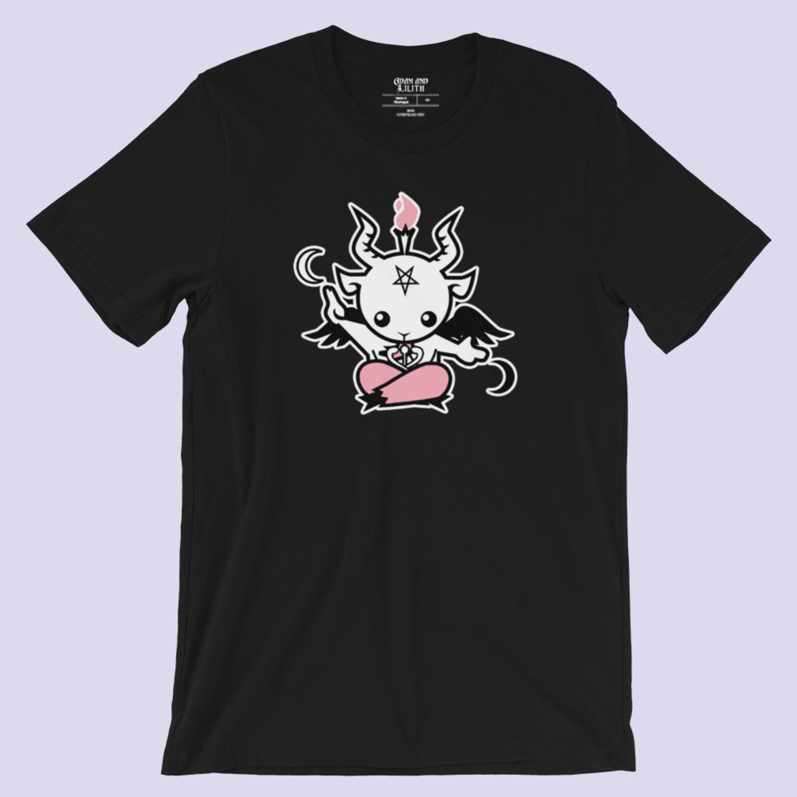 Purple Baby Baphomet T Shirt|pastel Goth Clothing|gothic T Shirt|plus ...
