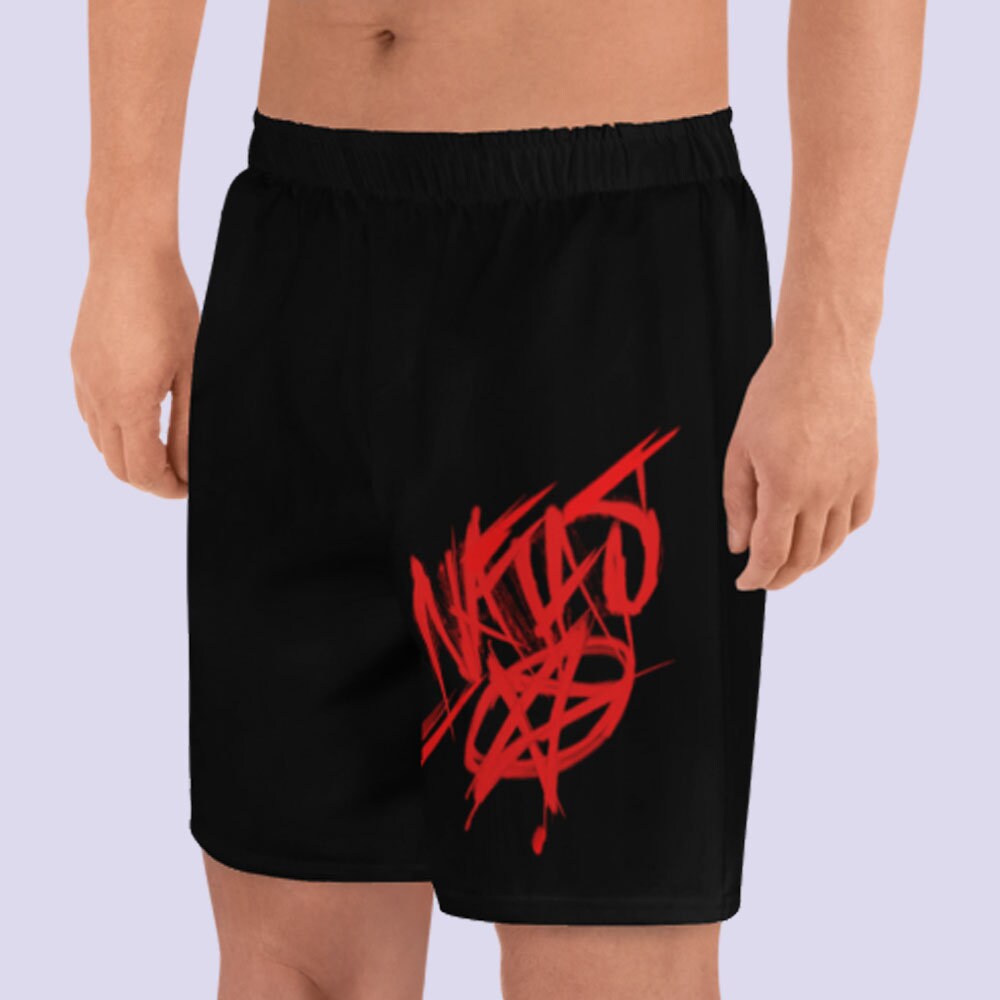 Black & Red Satan Mens Swim Shortsmens Shortsgothic Clothing - Etsy