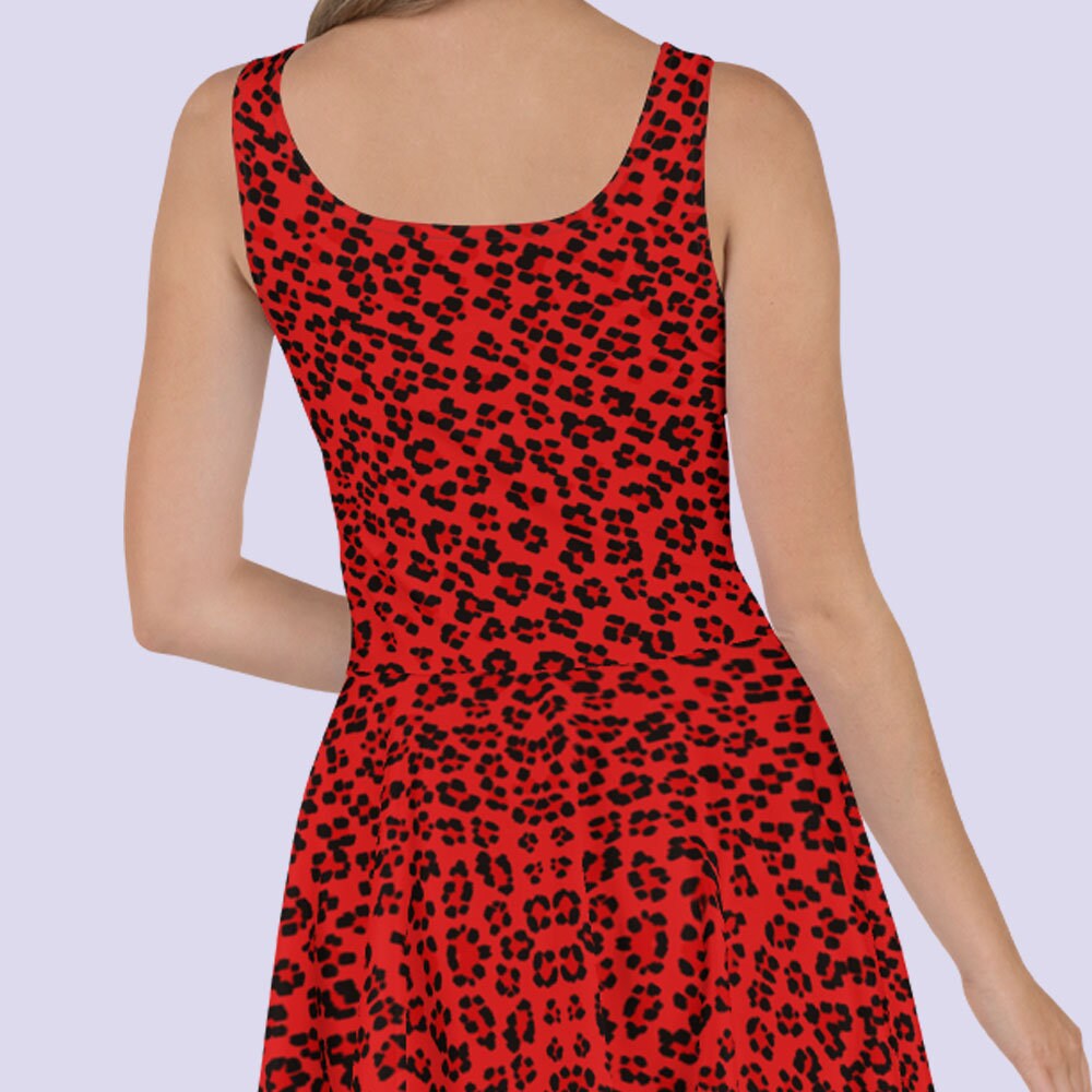 Red Leopard Print Dressrockabilly Dressplus Size - Etsy