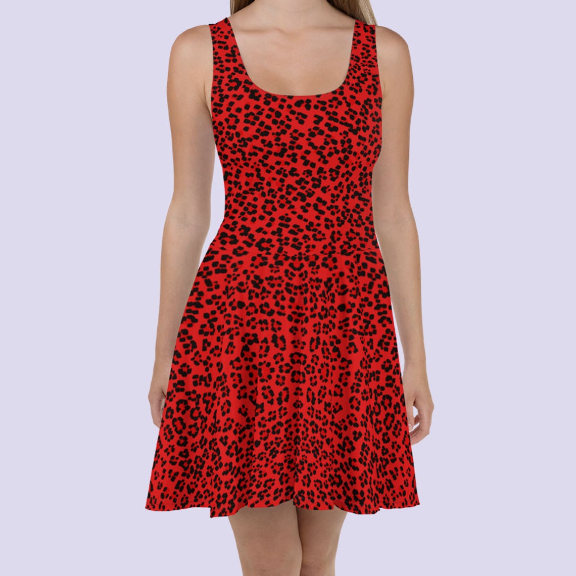 Red Leopard Print Dressrockabilly Dressplus Size | Etsy