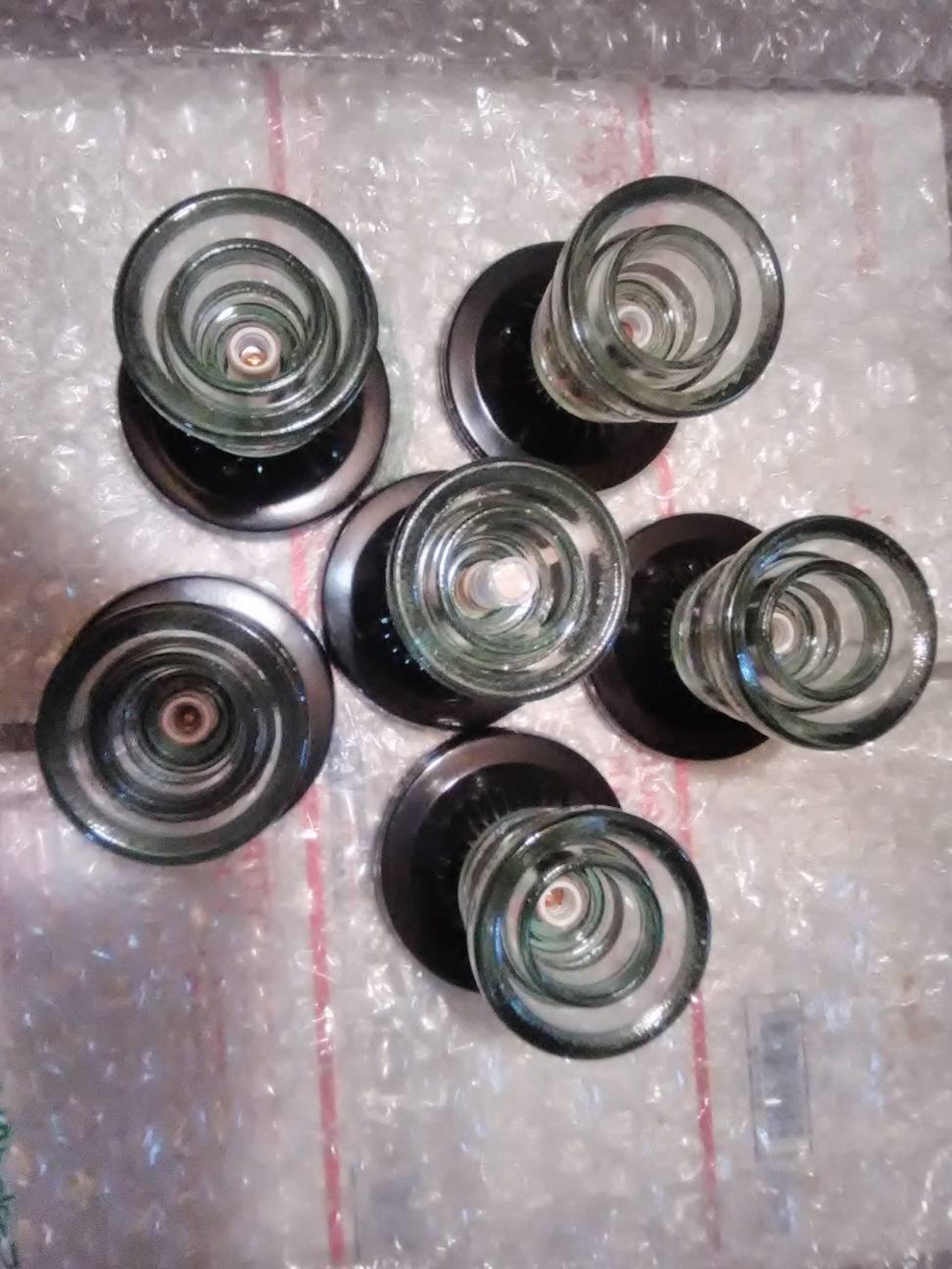 Ceiling Light Glass Insulator Lights. LED Light Included Lemeng E12 LED ...