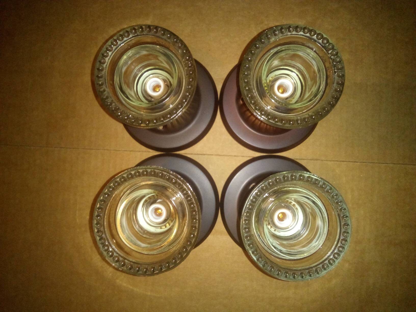 Ceiling Light Glass Insulator Lights. LED Light Included - Etsy