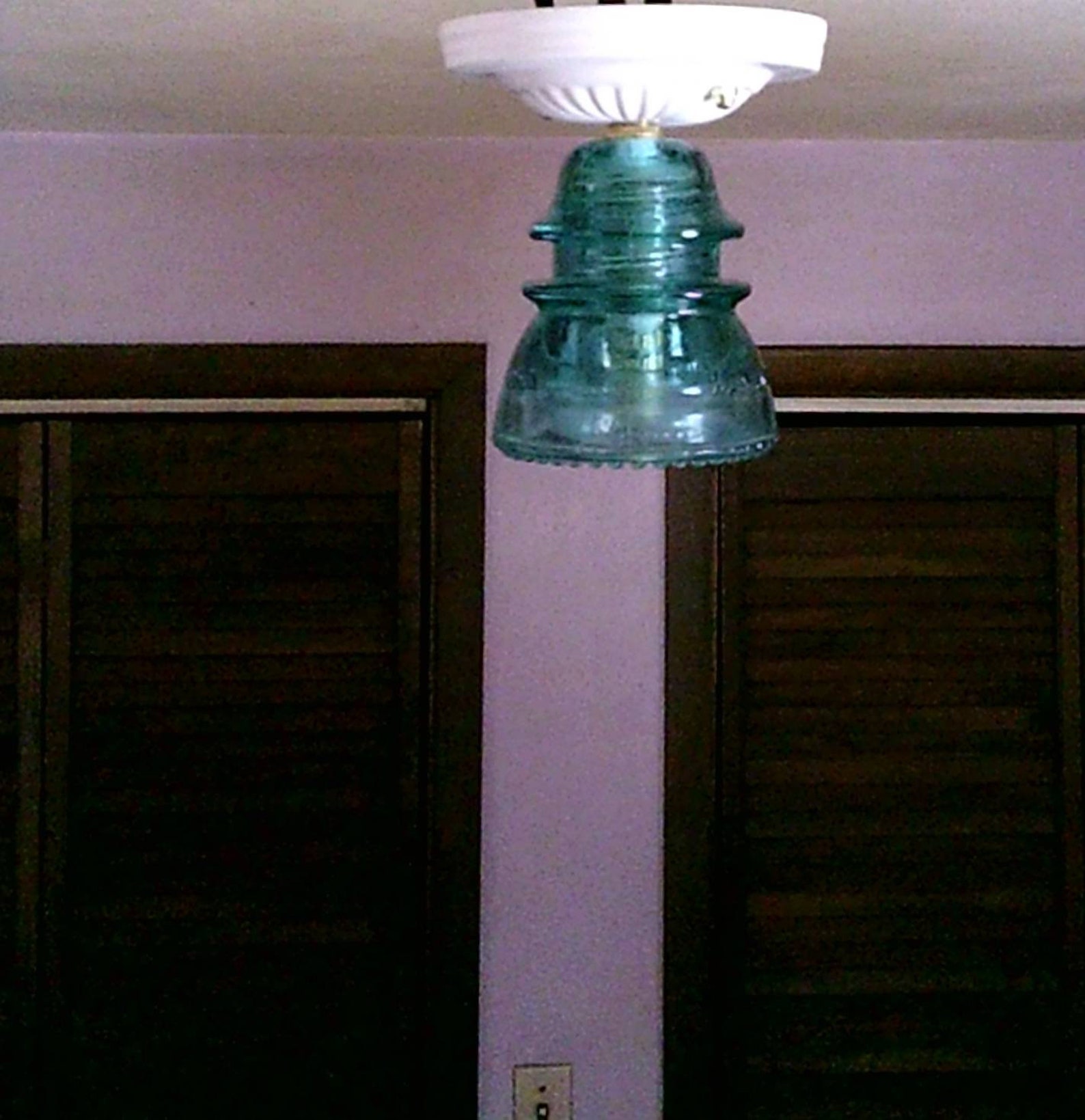 Glass Insulator Ceiling Light. LED Light Included 6W - Etsy