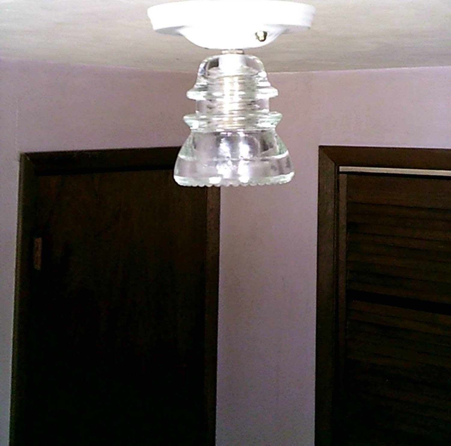 Glass Insulator Ceiling Light. LED Light Included 6W - Etsy