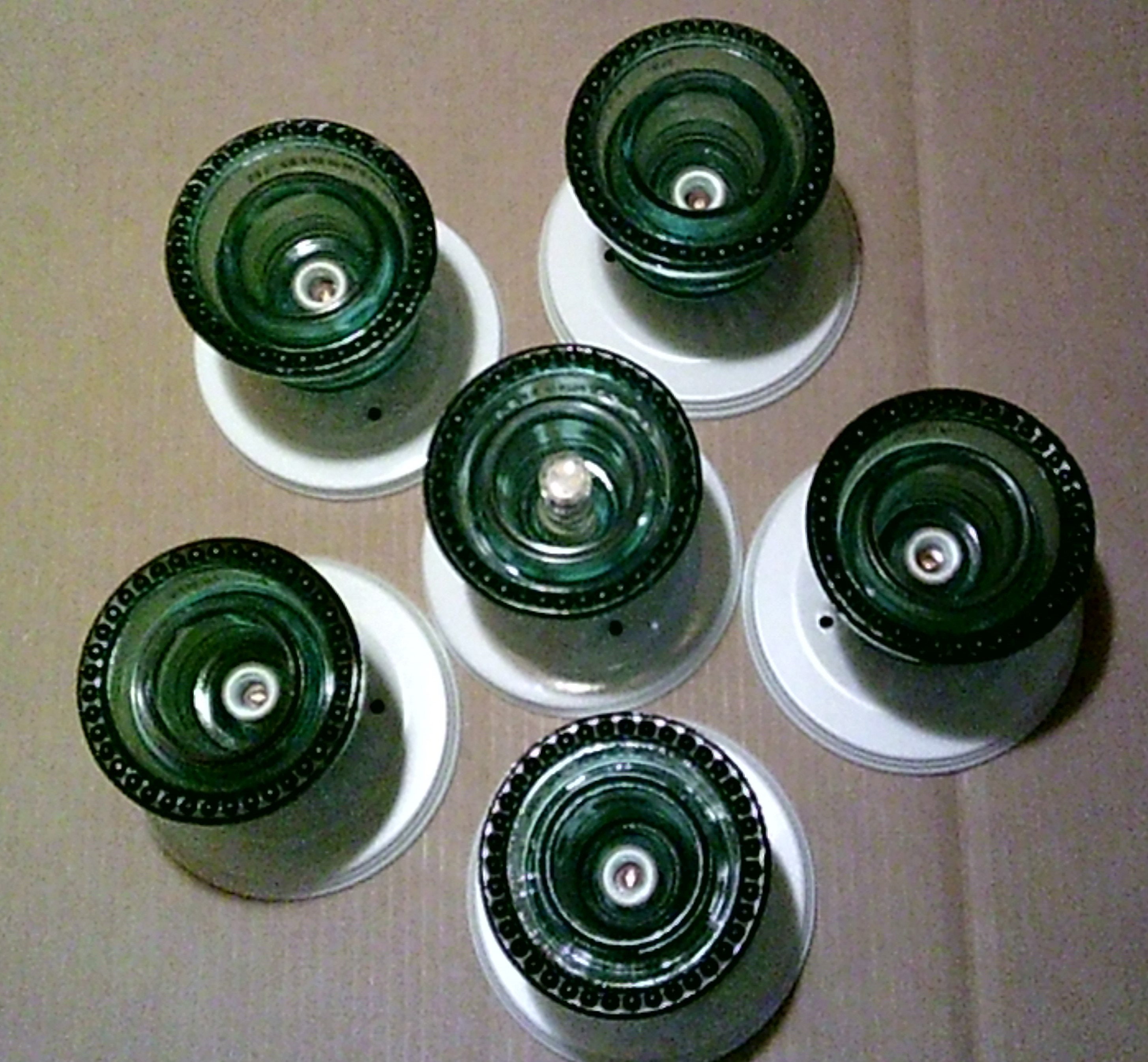 Glass Insulator Ceiling Light. LED Light Included 6W - Etsy