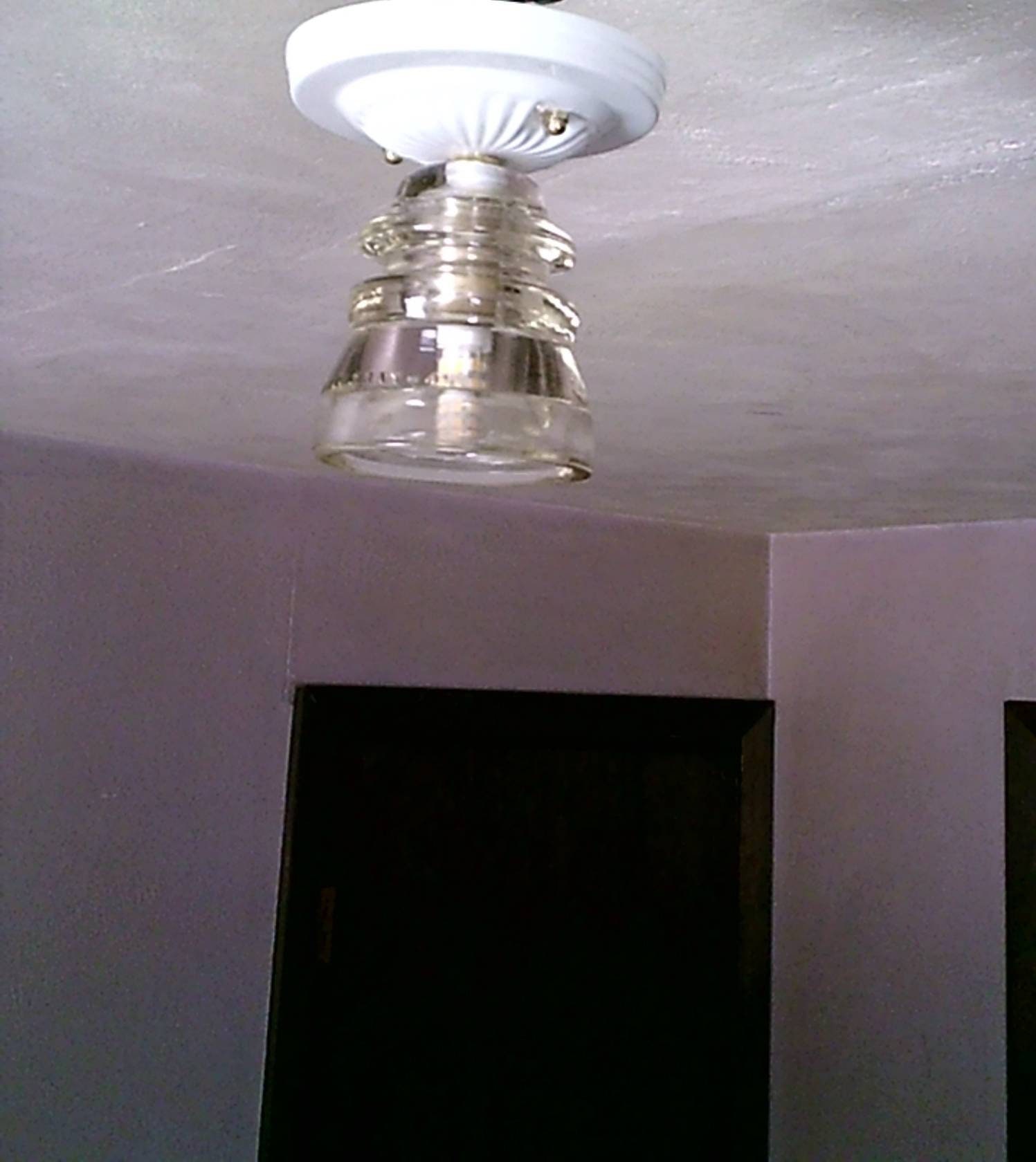 Glass Insulator Ceiling Light. LED Light Included 6W - Etsy